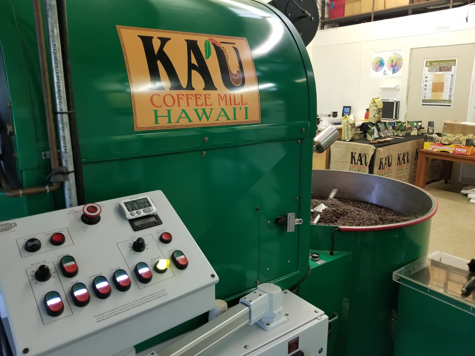 Roasting Ka’u Coffee – The Roasting Process – Kaʻū Coffee Mill